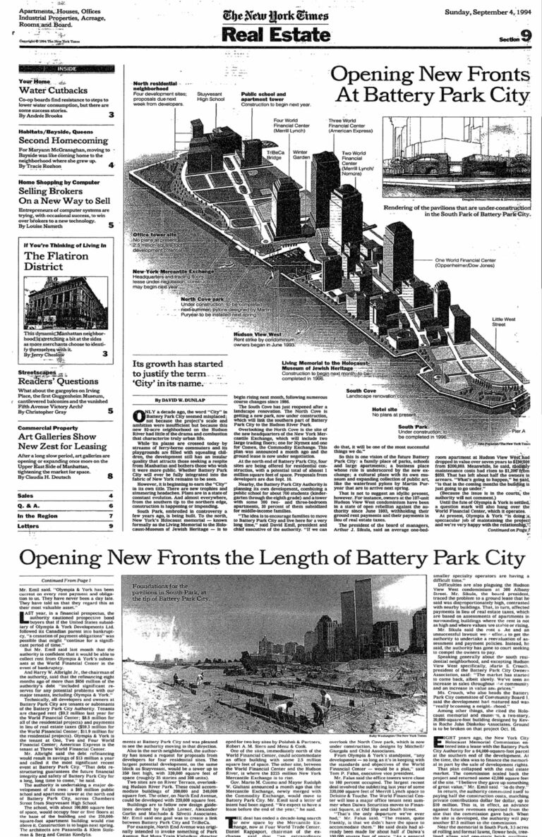 MILLENNIUM: Lower Manhattan in the 1990s