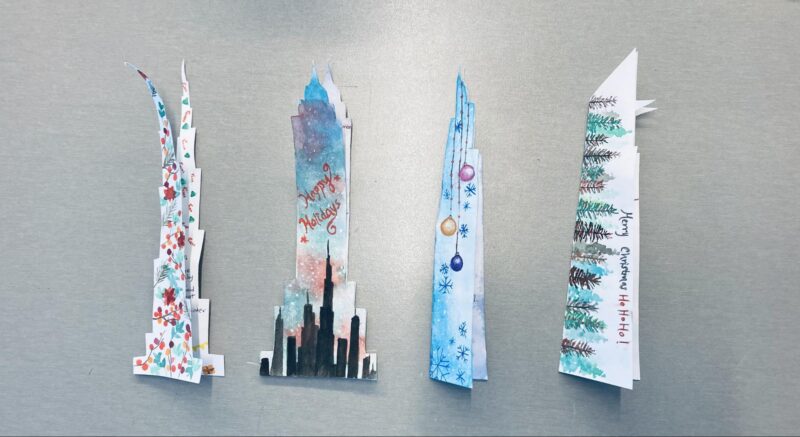 Skyscraper-Shaped Holiday Cards - The Skyscraper Museum